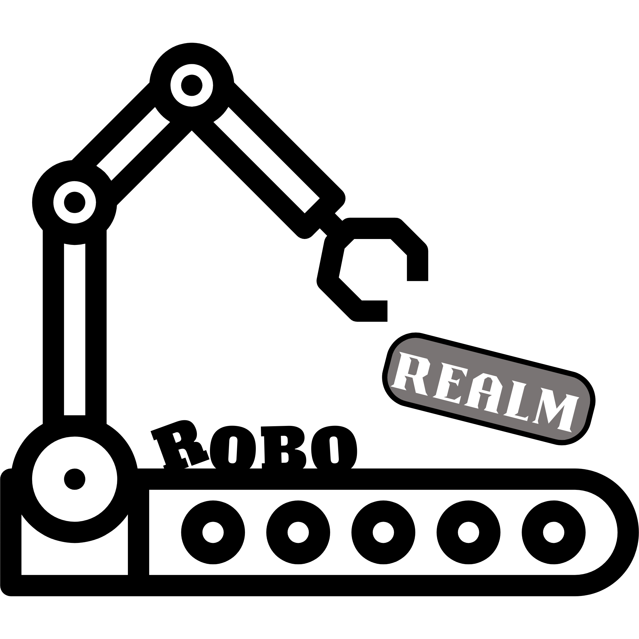 Robo Realm Line Art Wall Sign | 3D models download | Creality Cloud