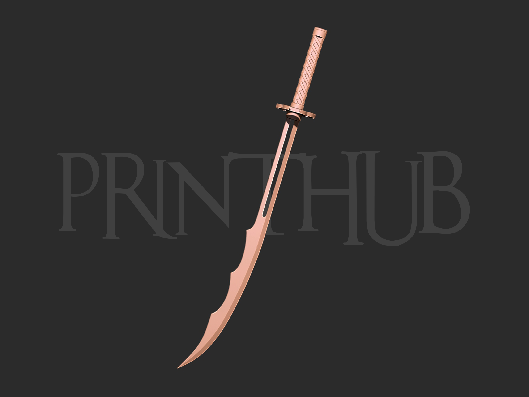 Bleach Ichigo Kurosaki's Zangetsu Sword cosplay | 3D modeller indir ...
