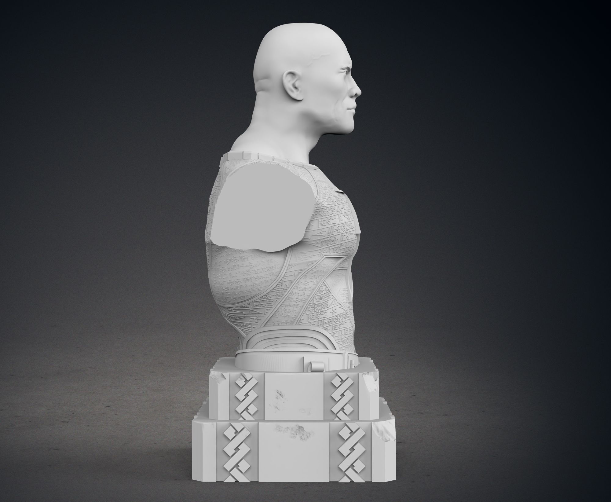 BLACK ADAM BUST | 3D models download | Creality Cloud
