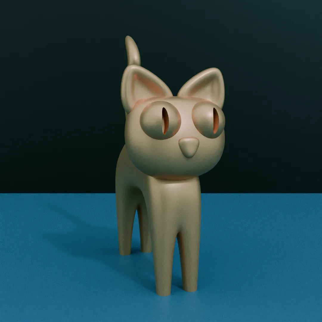 3D Printer Files | 3MF File | cute cat decor | Creality Cloud