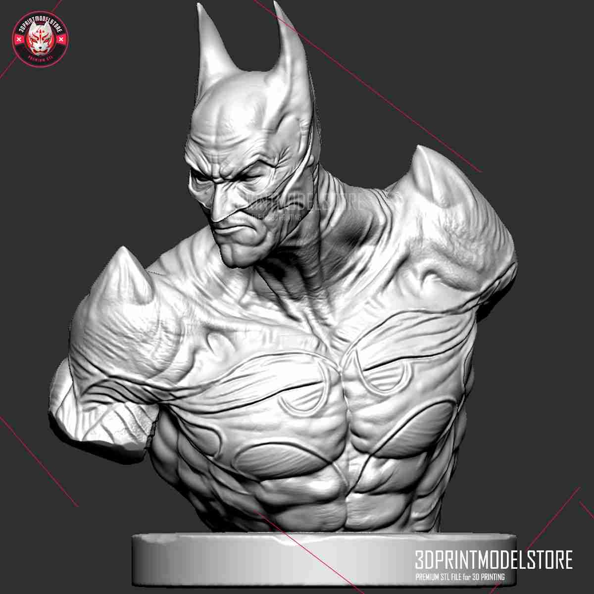 Batman Miniature Bust Sculpture Toy - DC Comics | 3D models download ...