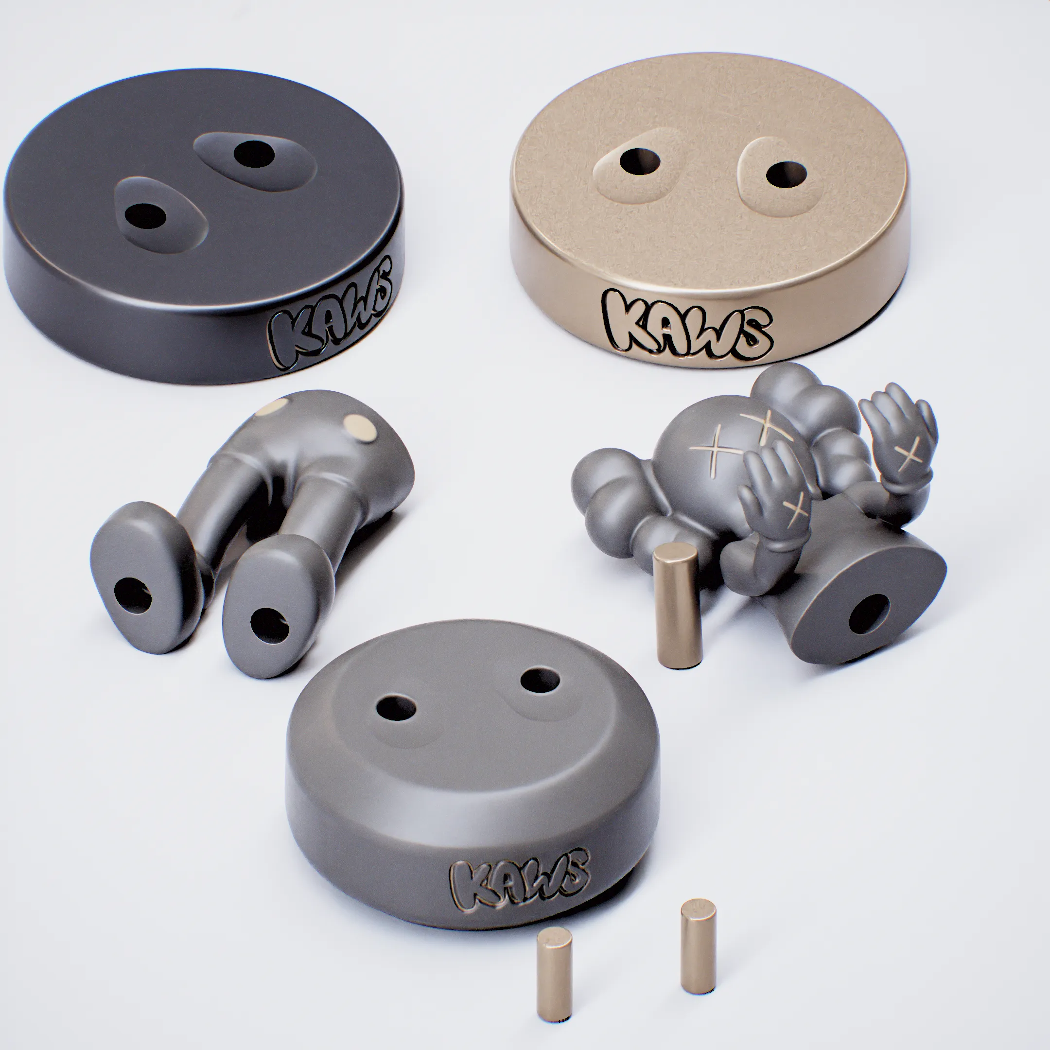 Personal Accessories STL Download - Kaws Phone - Controller holder ...