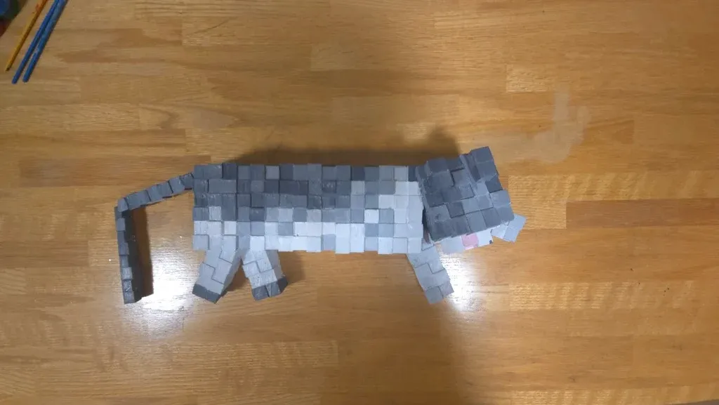 Other STL Descarga - Minecraft Cat - Matilel