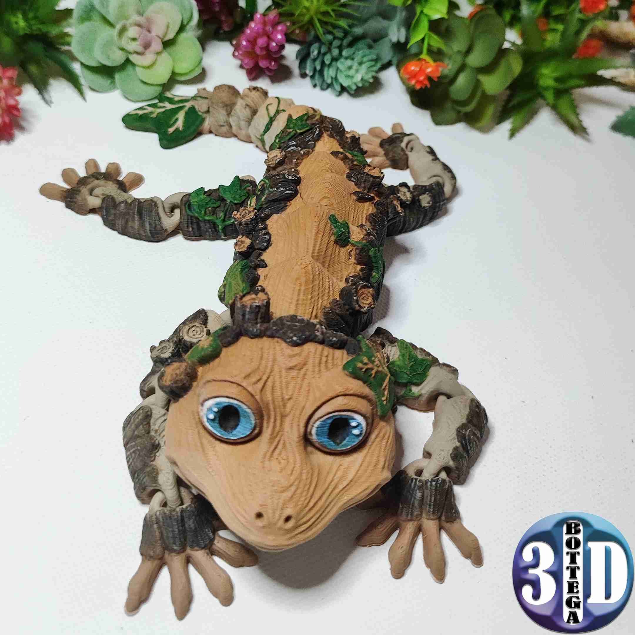 Magic Forest Tree Lizard, Articulated, Flexy, print in place | 3D ...
