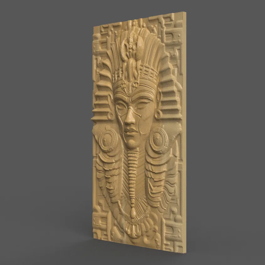 Elegant Egyptian Pharaoh 3D Wall Art - Keychain | 3D models download ...