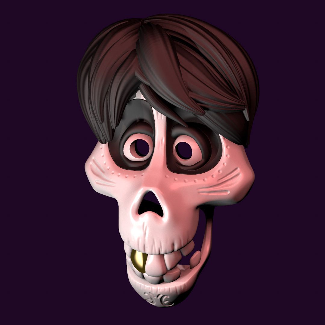 HECTOR RIVERA SKULL MASK HALLOWEEN - COCO | 3D models download ...