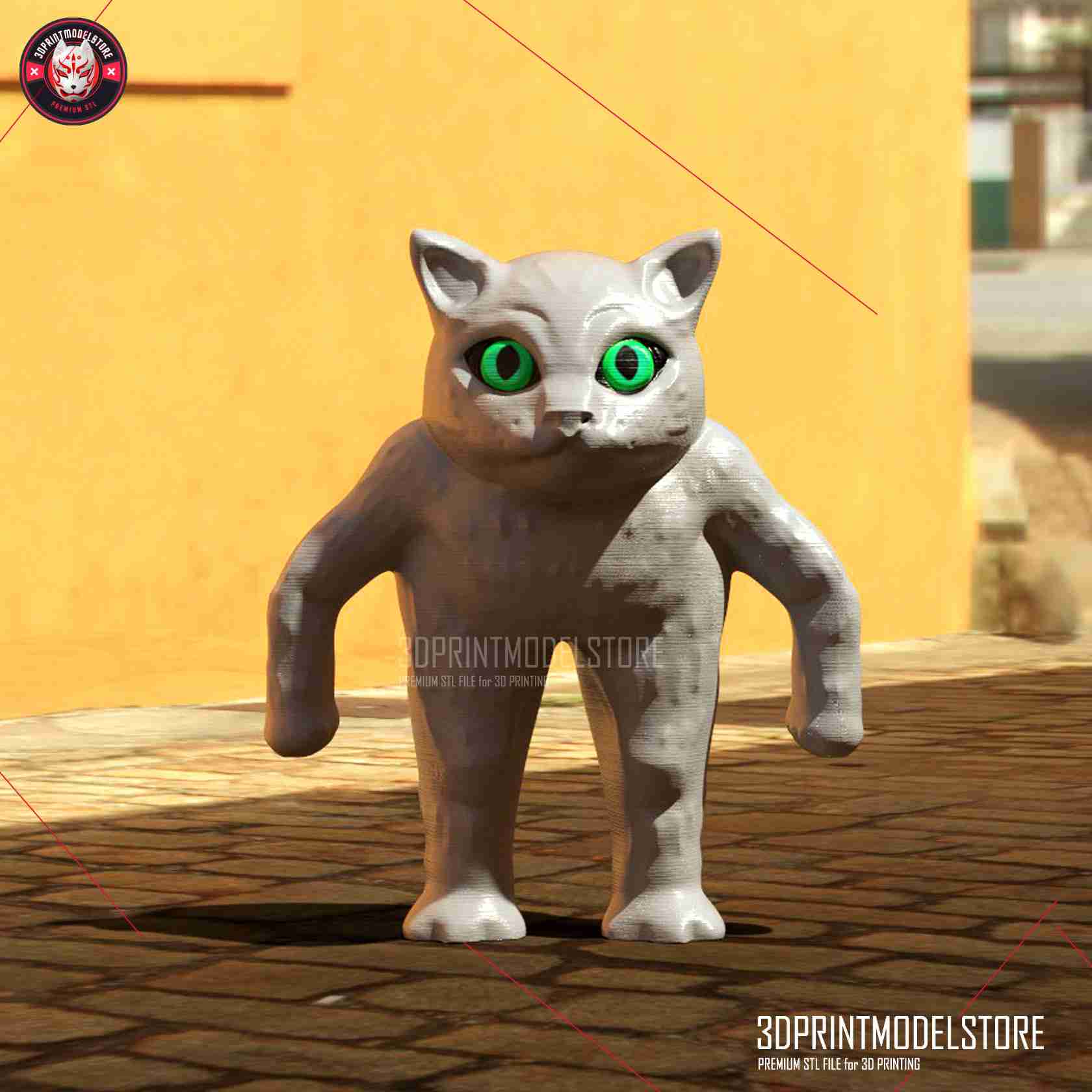 Meme Cat Miniature Bust Sculpture Toy | 3D models download | Creality Cloud