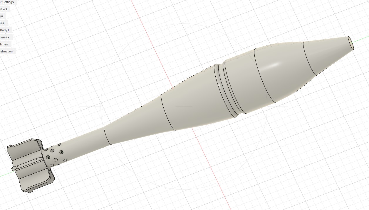 81mm mortar shell | 3D models download | Creality Cloud