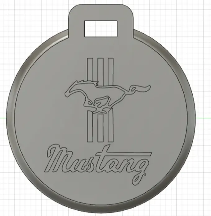 3D Printer Files | 3MF File | Pendentif porte clé Mustang / Mustang Key ...