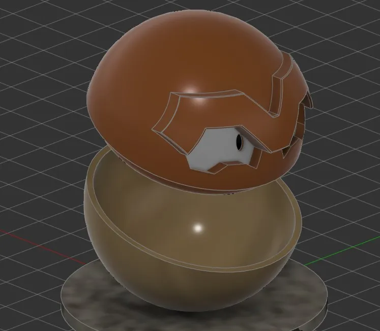 Pokemon 0100 Voltorb Hisui pot plant or mug | 3D models download ...