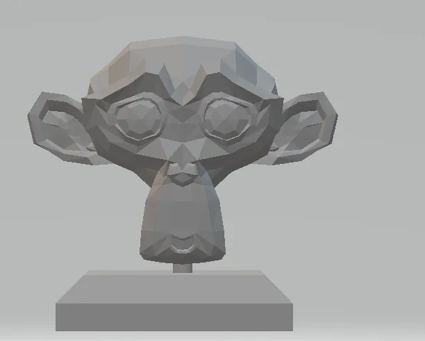 Sculptures & Artworks STL Download - Poly Monkey Headby __SPECTRE_WOLF__