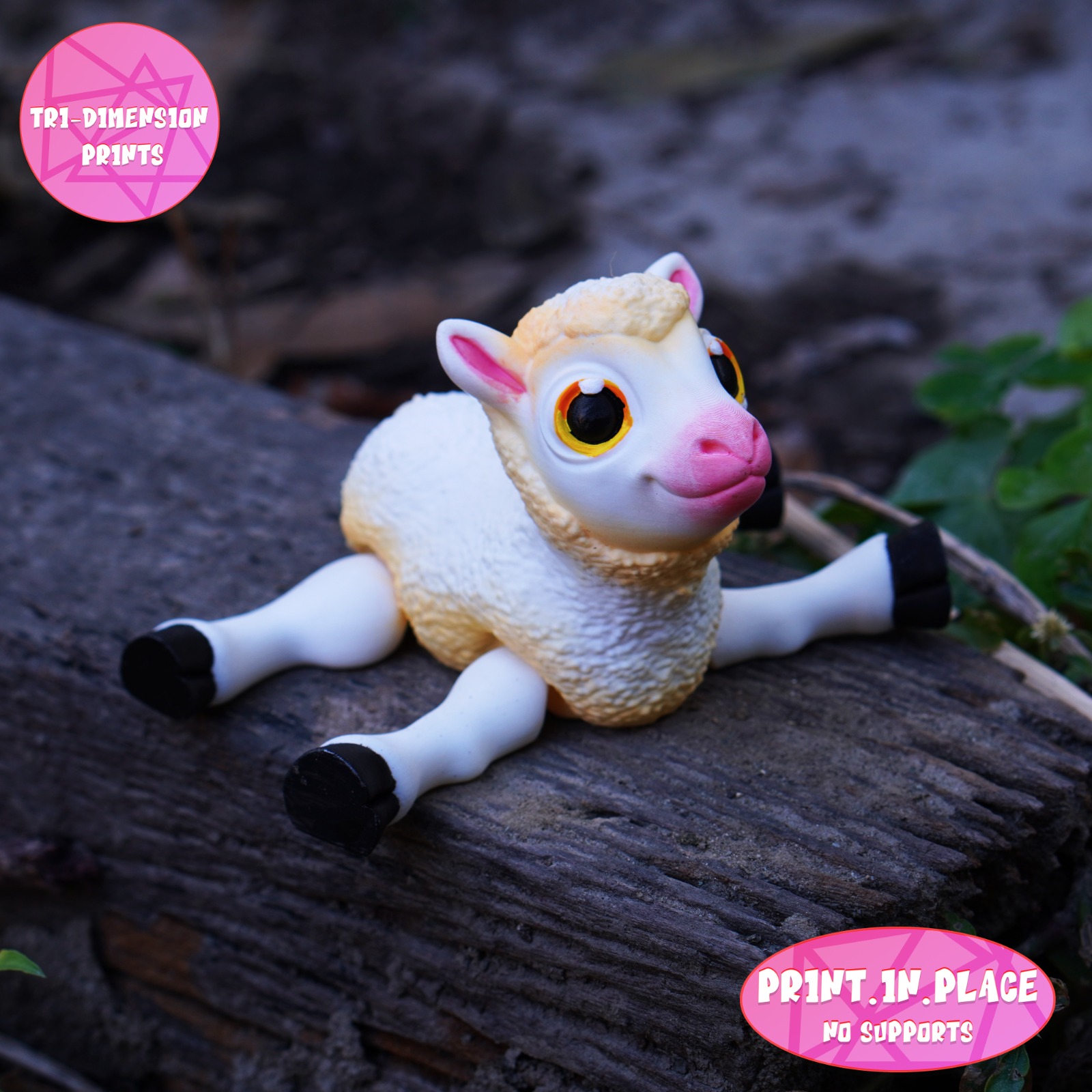 PRINT IN PLACE CUTE FLEXI LAMB | 3D models download | Creality Cloud