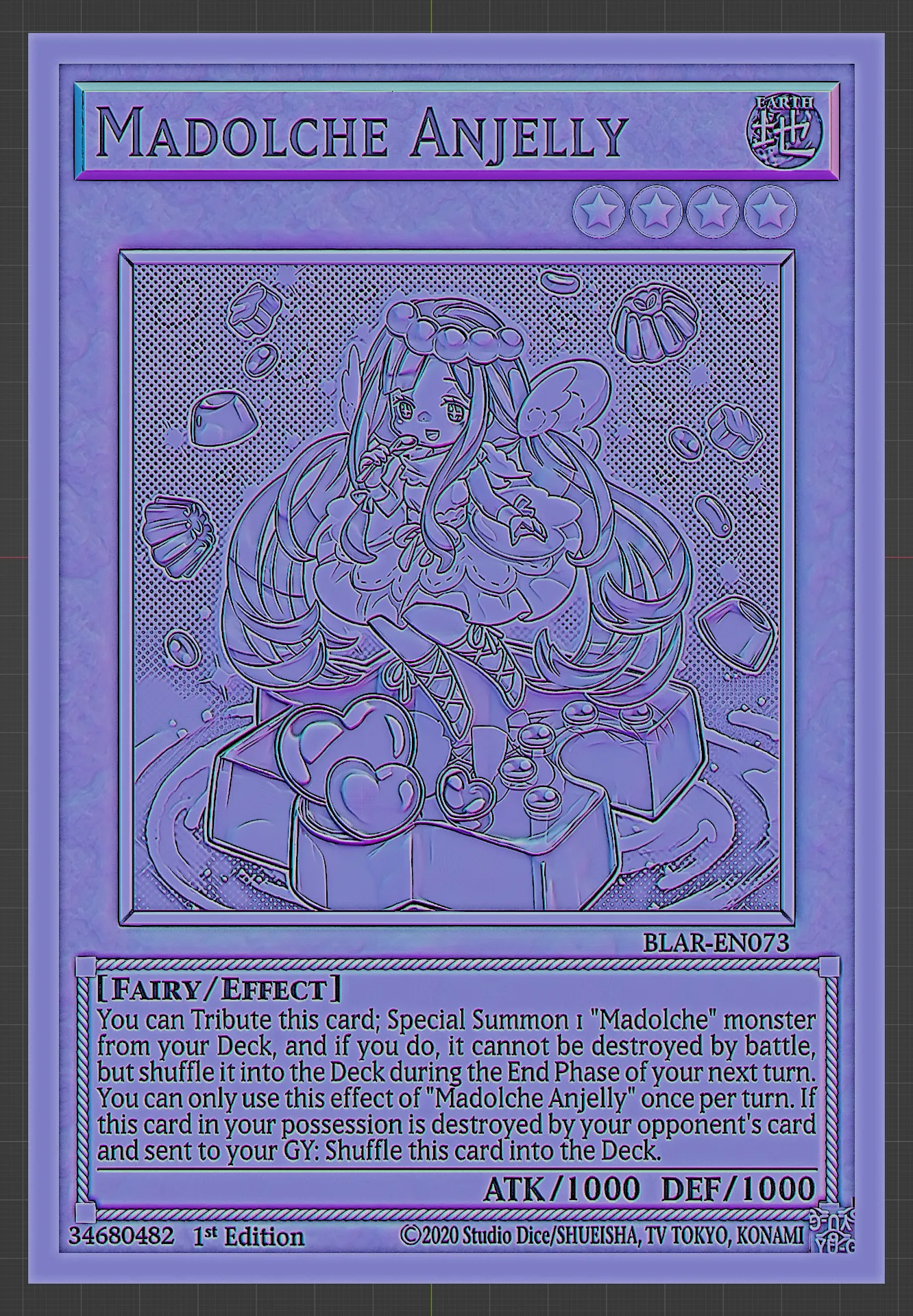 Free Other STL Download - Madolche Anjelly - yu-gi-oh!by Wsonuchiha3D