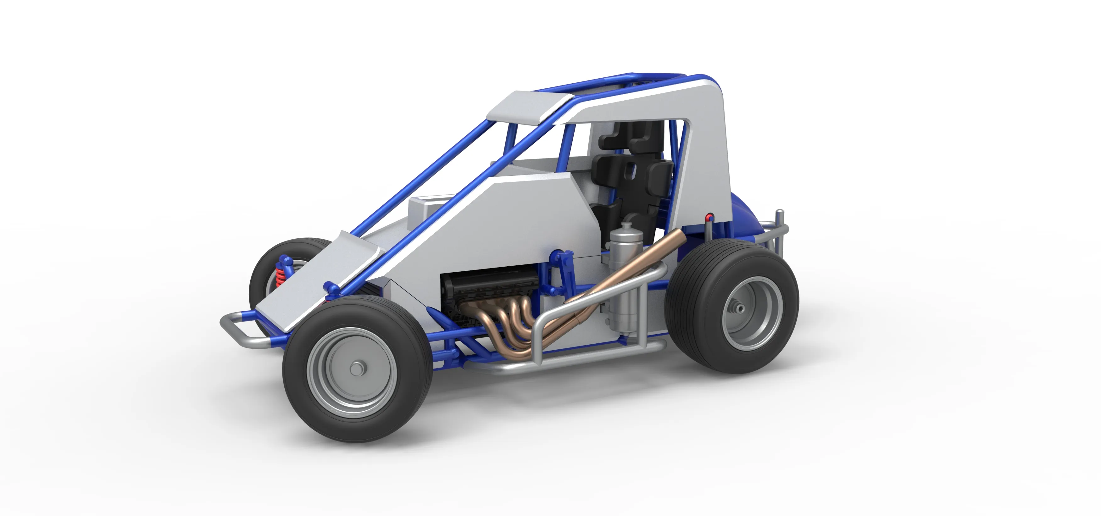 Vehicles & Machinery STL Download - Midget car while turning Scale 1 ...