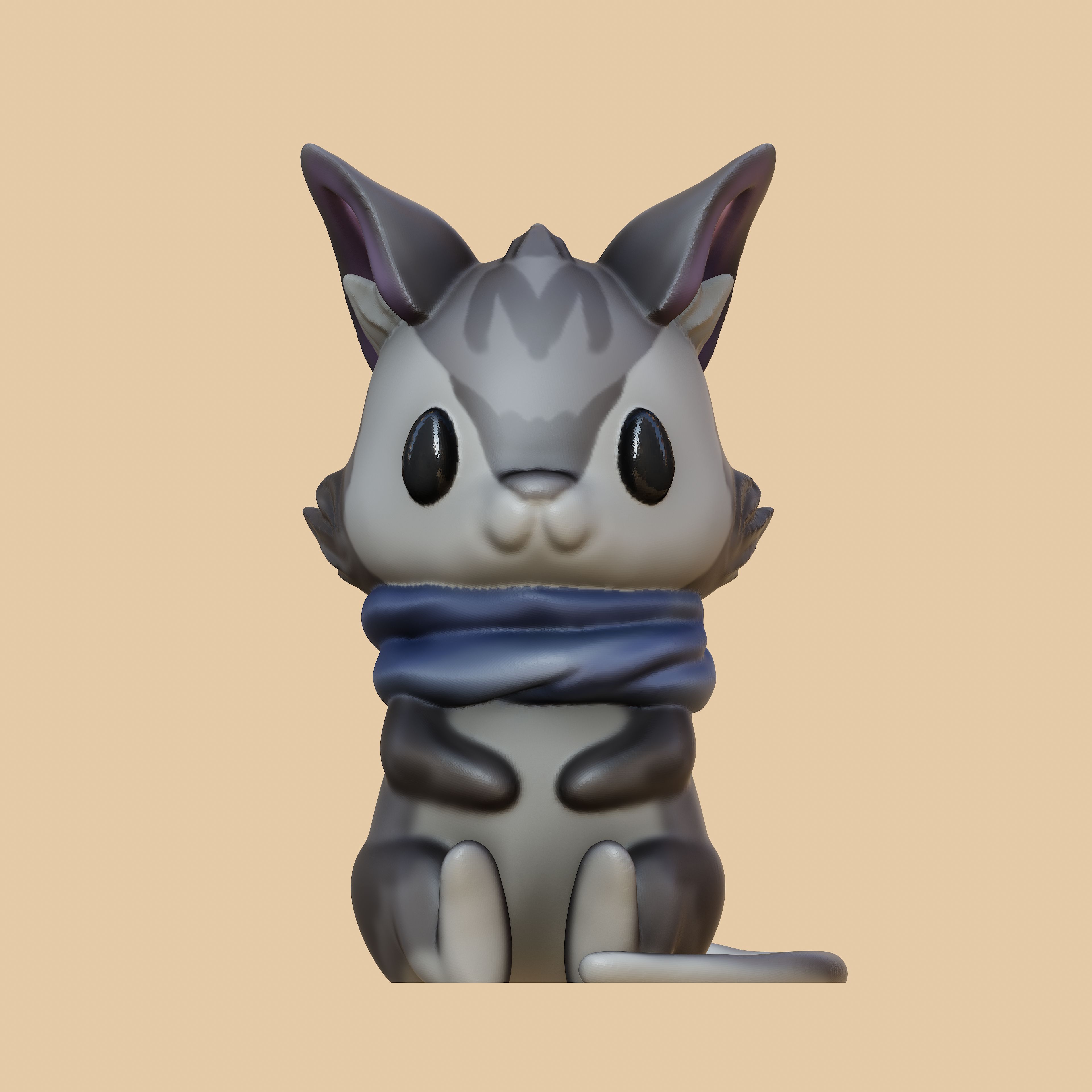 Chibi cat | 3D models download | Creality Cloud