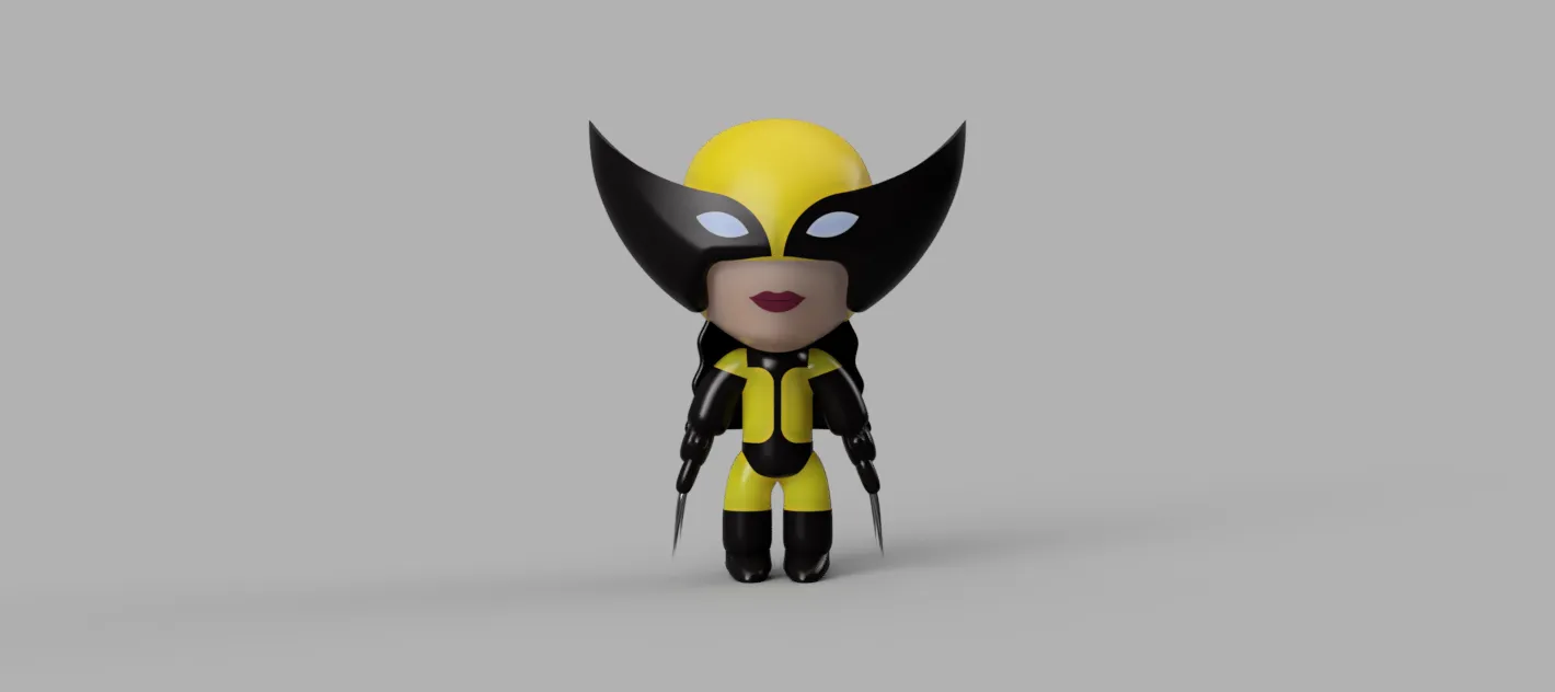 Characters & Creatures STL Download - Marvel Comics Mini Wolverina ...