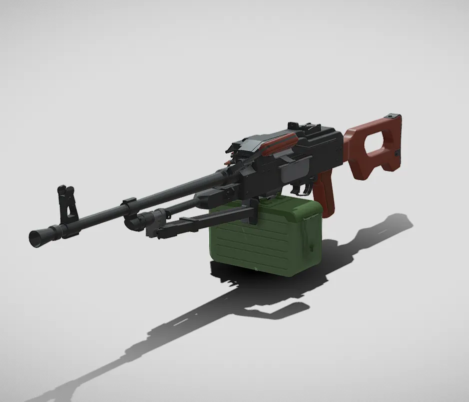 Props & Terrain STL загрузка - PKM machine gun - neagww