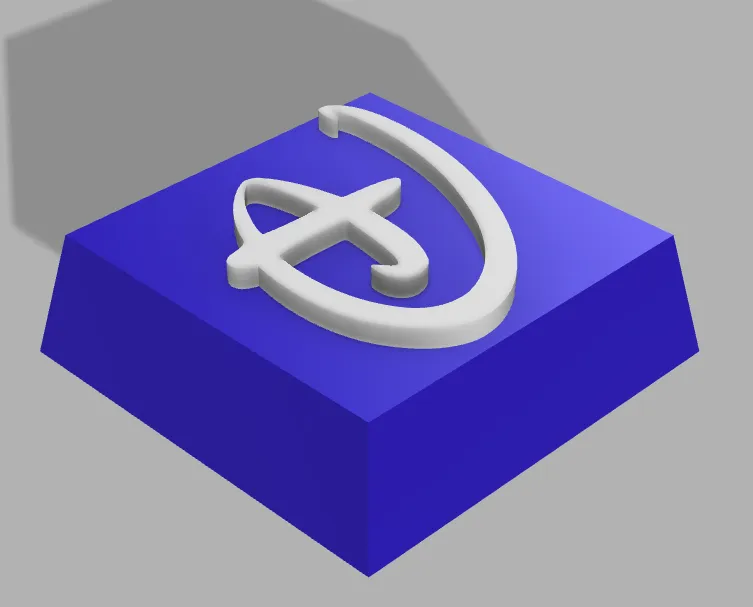 Other STL Download - KeyCap Letter D (Disney)by mld 3d italia