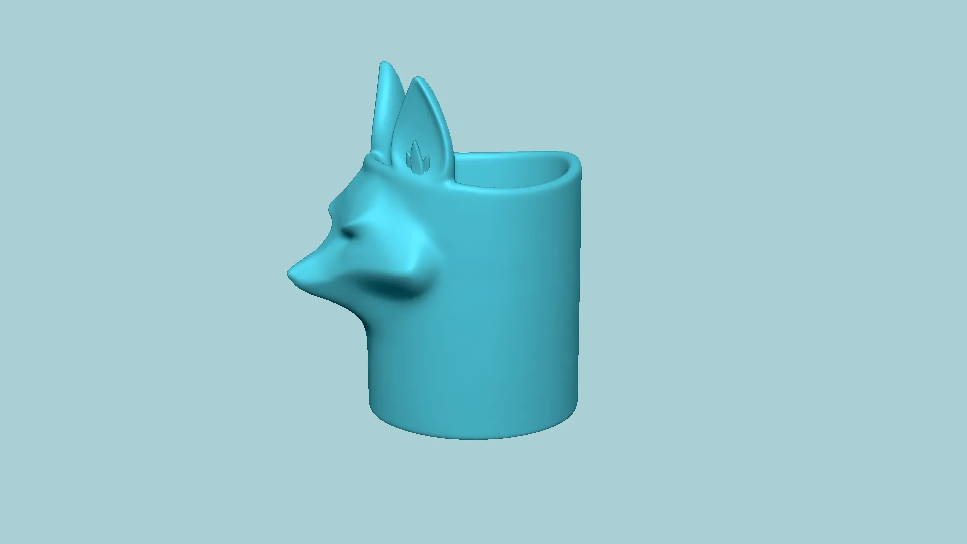 Other STL Download - Fox Mug A03 - Furry Anime Animal Creative Cupby ...