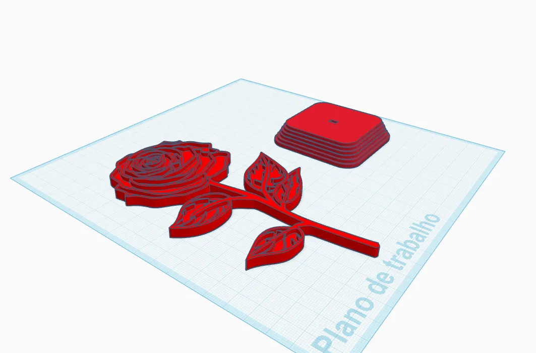 3D Printer Files | 3MF File | Rosa com Base | Creality Cloud