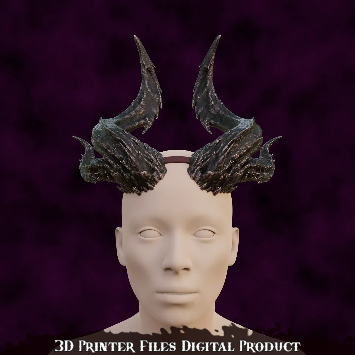 Cosplay STL Download - Devil Raphael/Haarlep Incubus Cosplay Horns ...