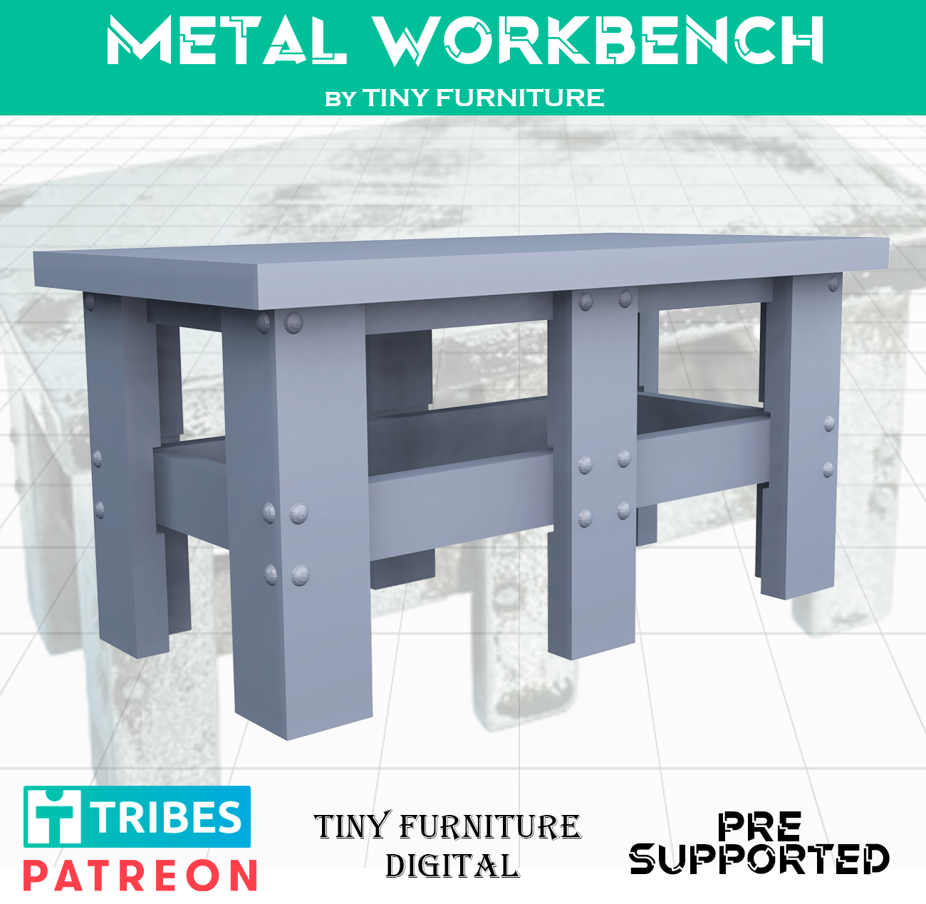 Metal workbench | 3D models download | Creality Cloud