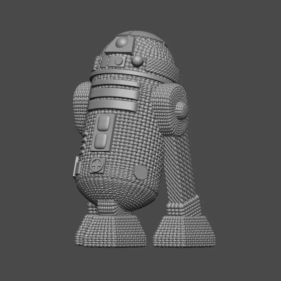 Characters & Creatures STL Download - R2-D2 KNITTED - CROCHET - 3MF ...