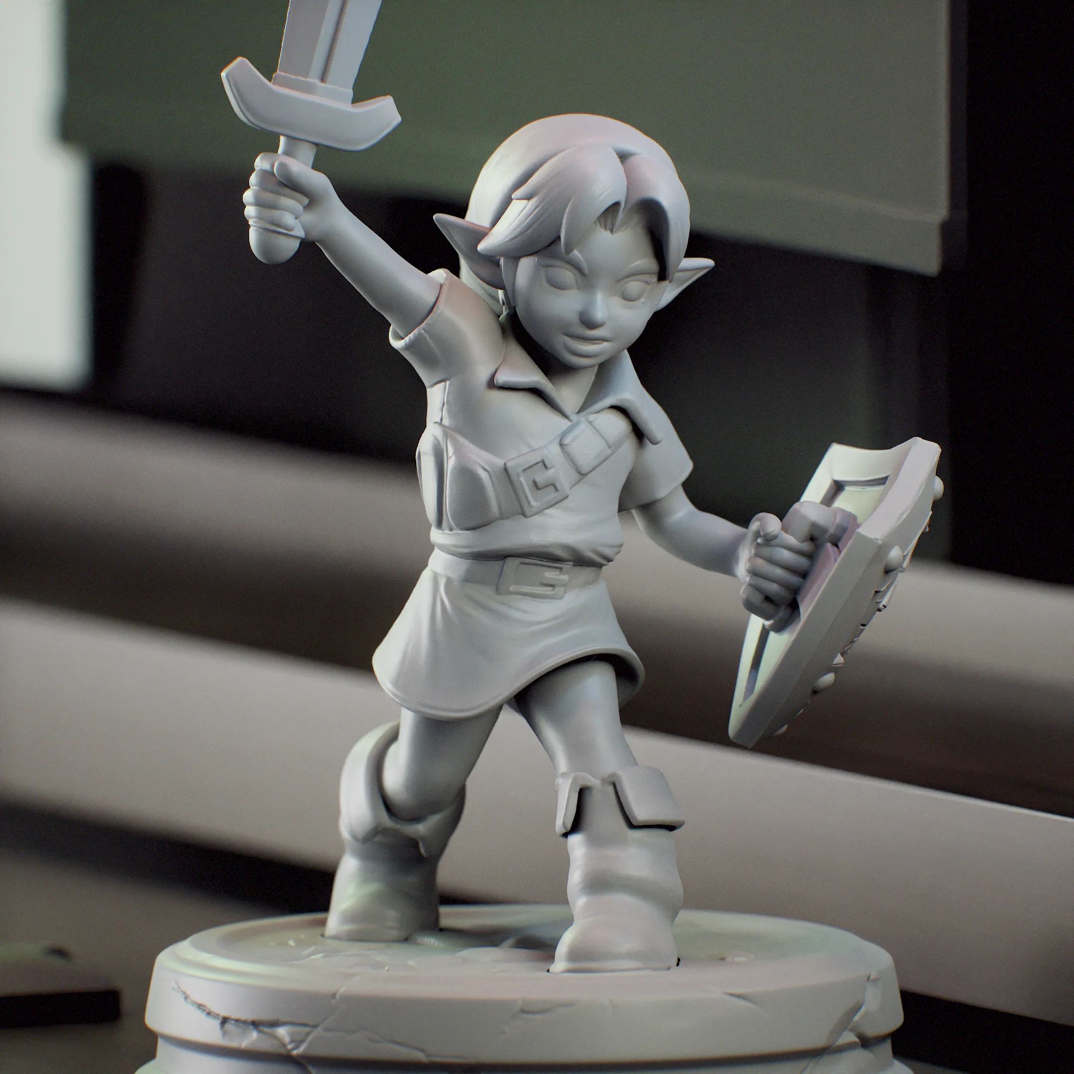 Characters & Creatures STL Download - Young Link of Zelda separated by ...