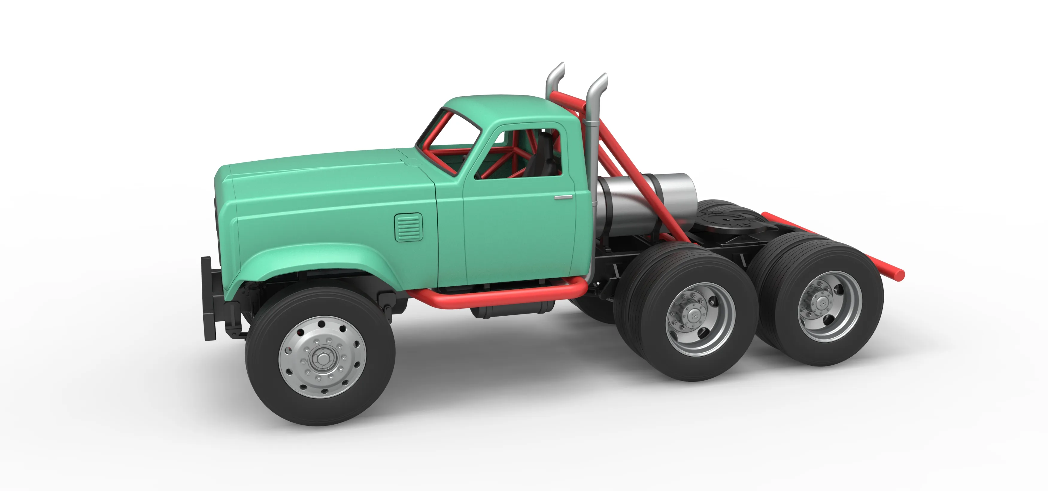Vehicles & Machinery STL Download - Vintage GATR Racing Semi truck ...