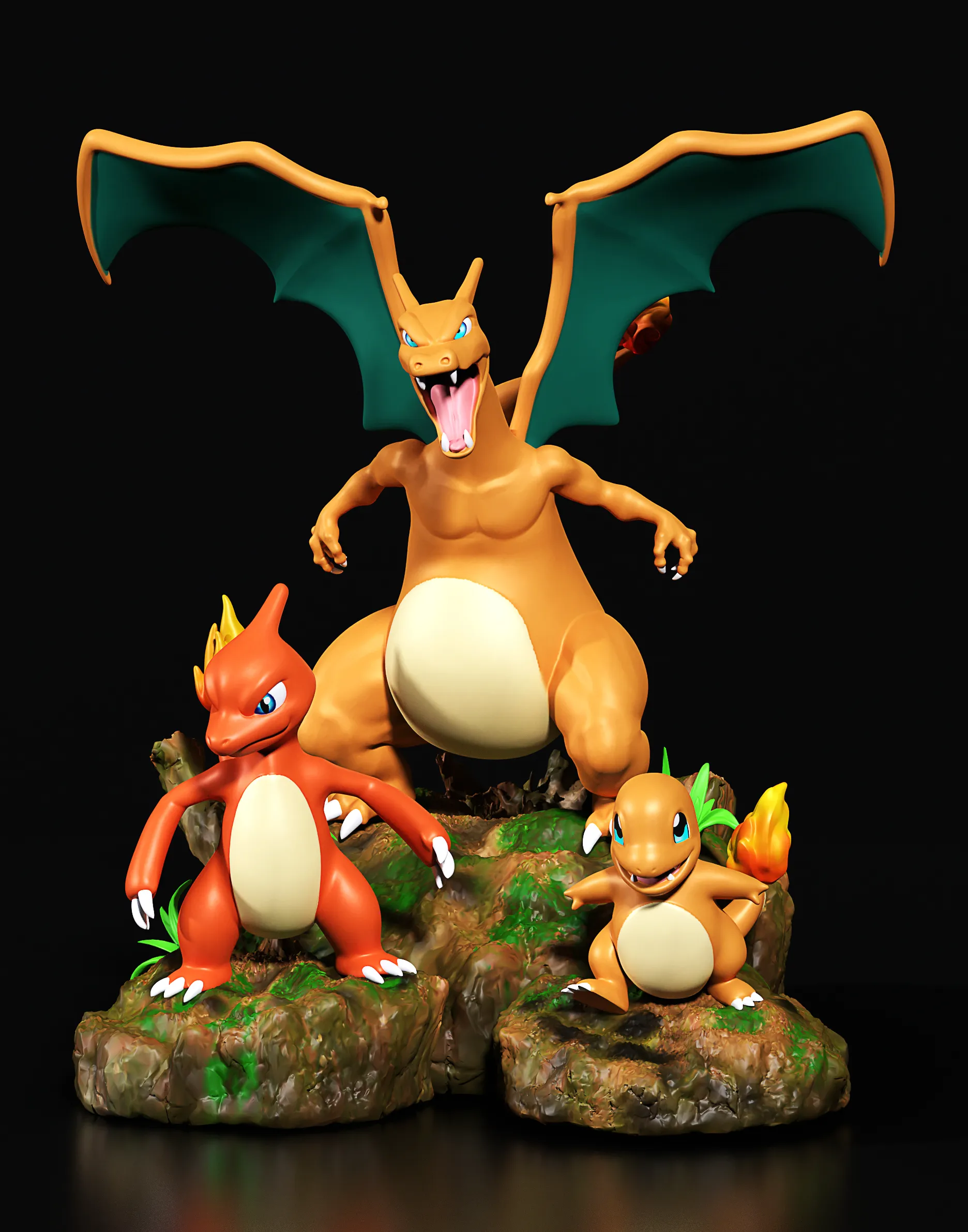 Charizard family | 3D models download | Creality Cloud