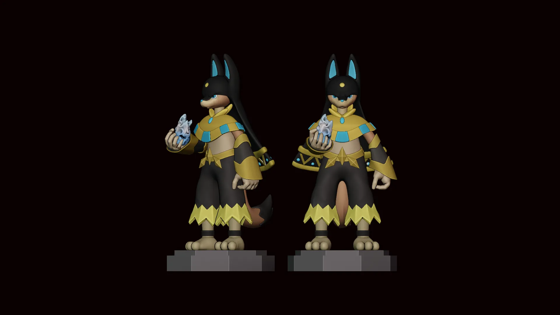 Characters & Creatures STL Download - Anubis Palworld Fanartby Jlo3d