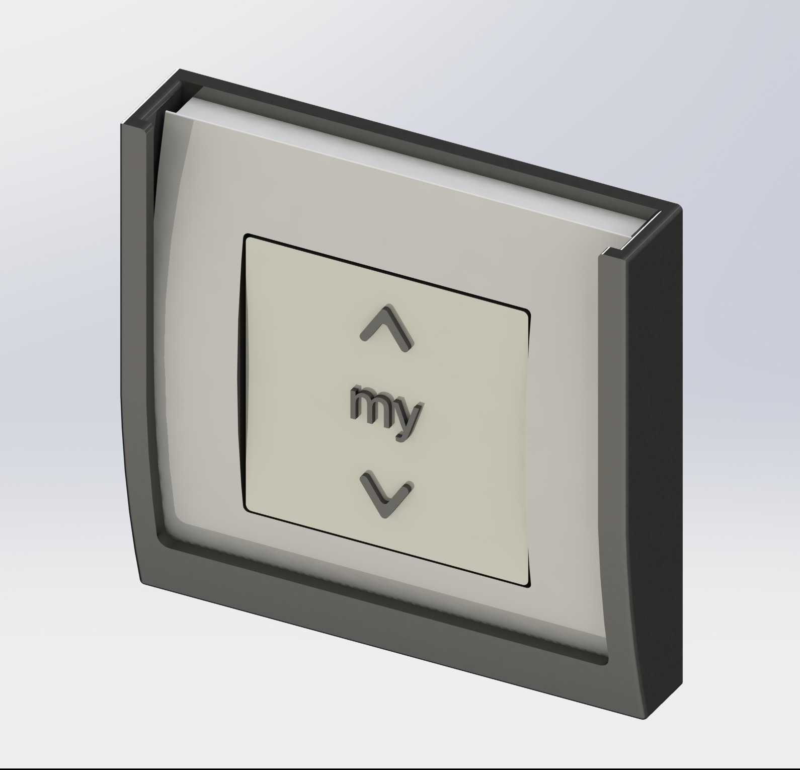 Wall holder for single Somfy Smoove Origin RS100 IO remote | 3D models ...