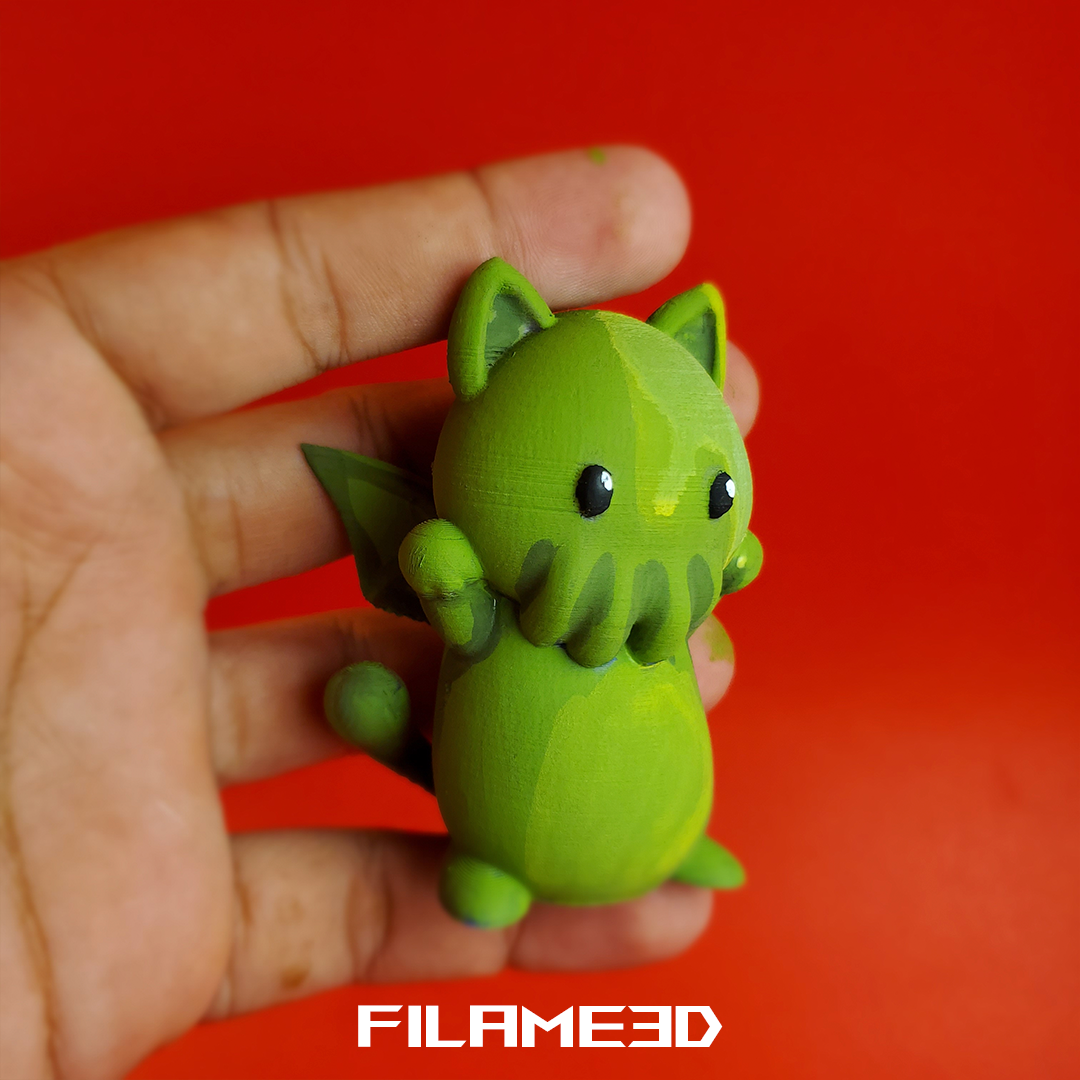 CTHULHU CAT KITTEN/ PRINT IN PLACE /EASY PRINT | 3D models download ...