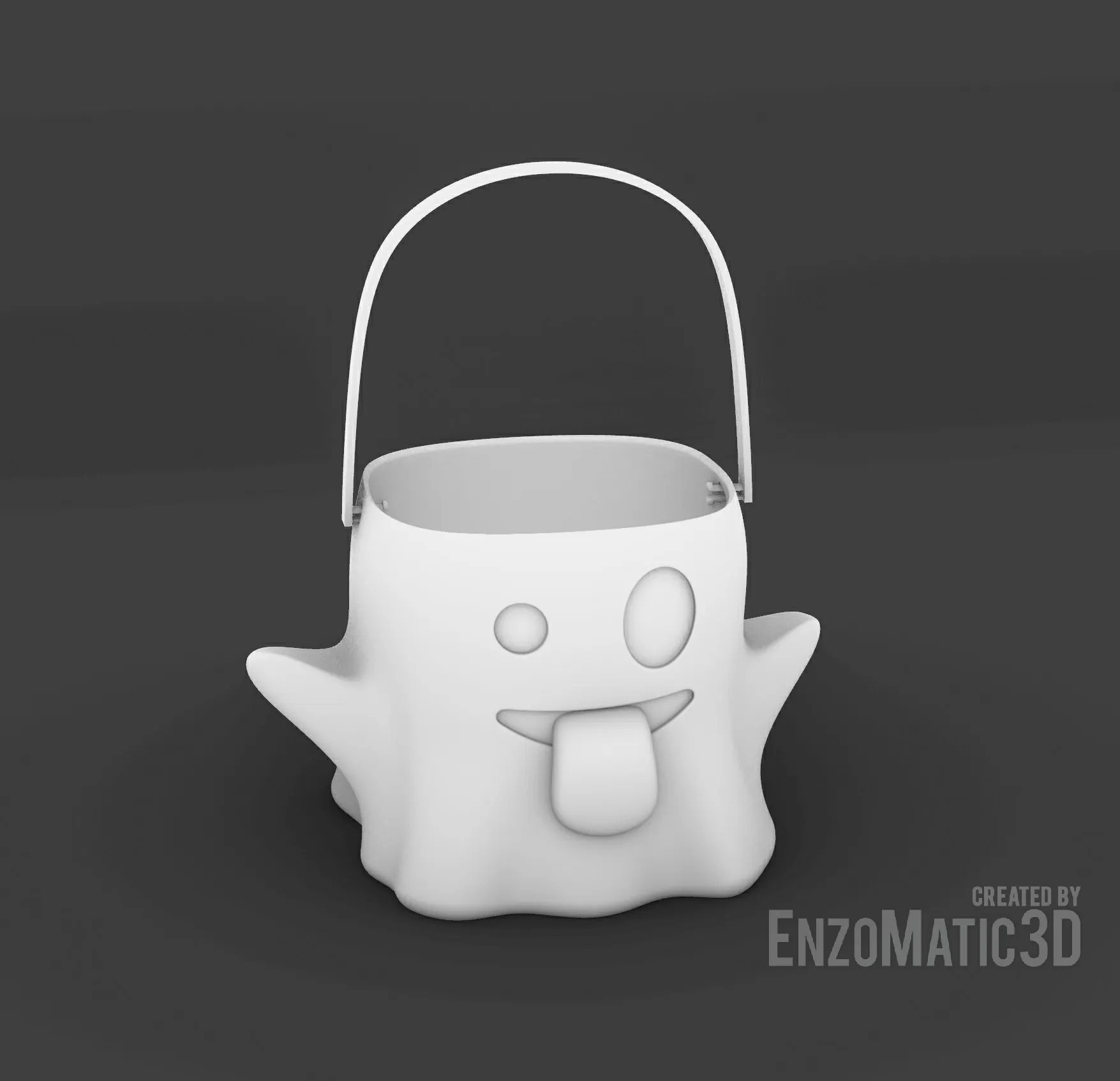 Other STL Download - Ghost Candy bucket trick or treat Halloween spooky ...