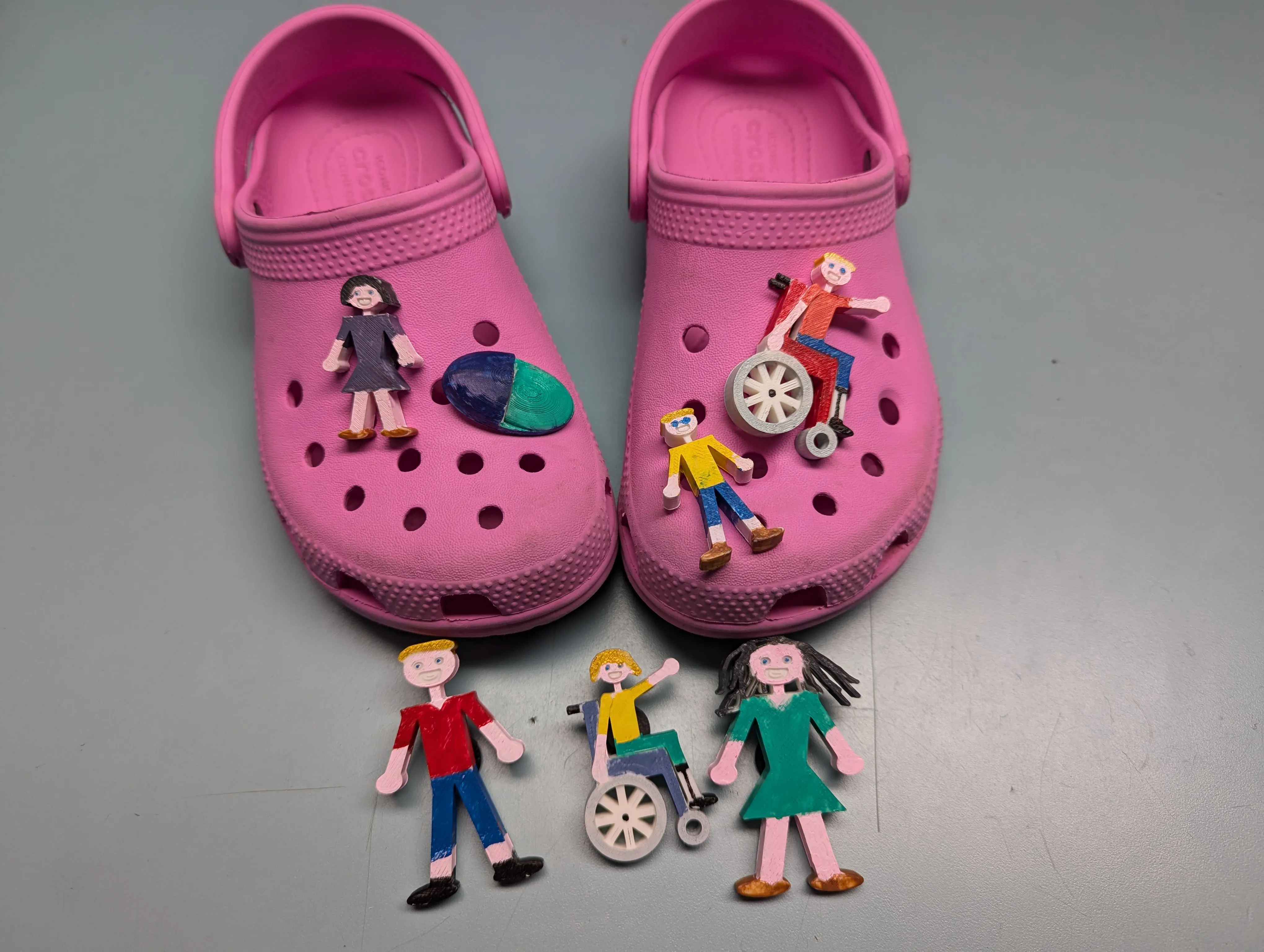 Stick Family Shoe Charms for Crocs or Sneakers | 3D models download ...
