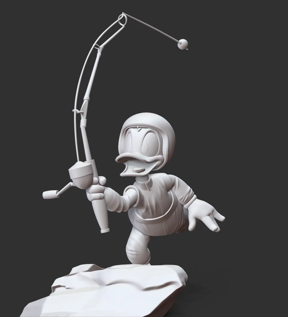 Characters & Creatures STL Download - Donald Duck - Fishingby Bon Bon Store