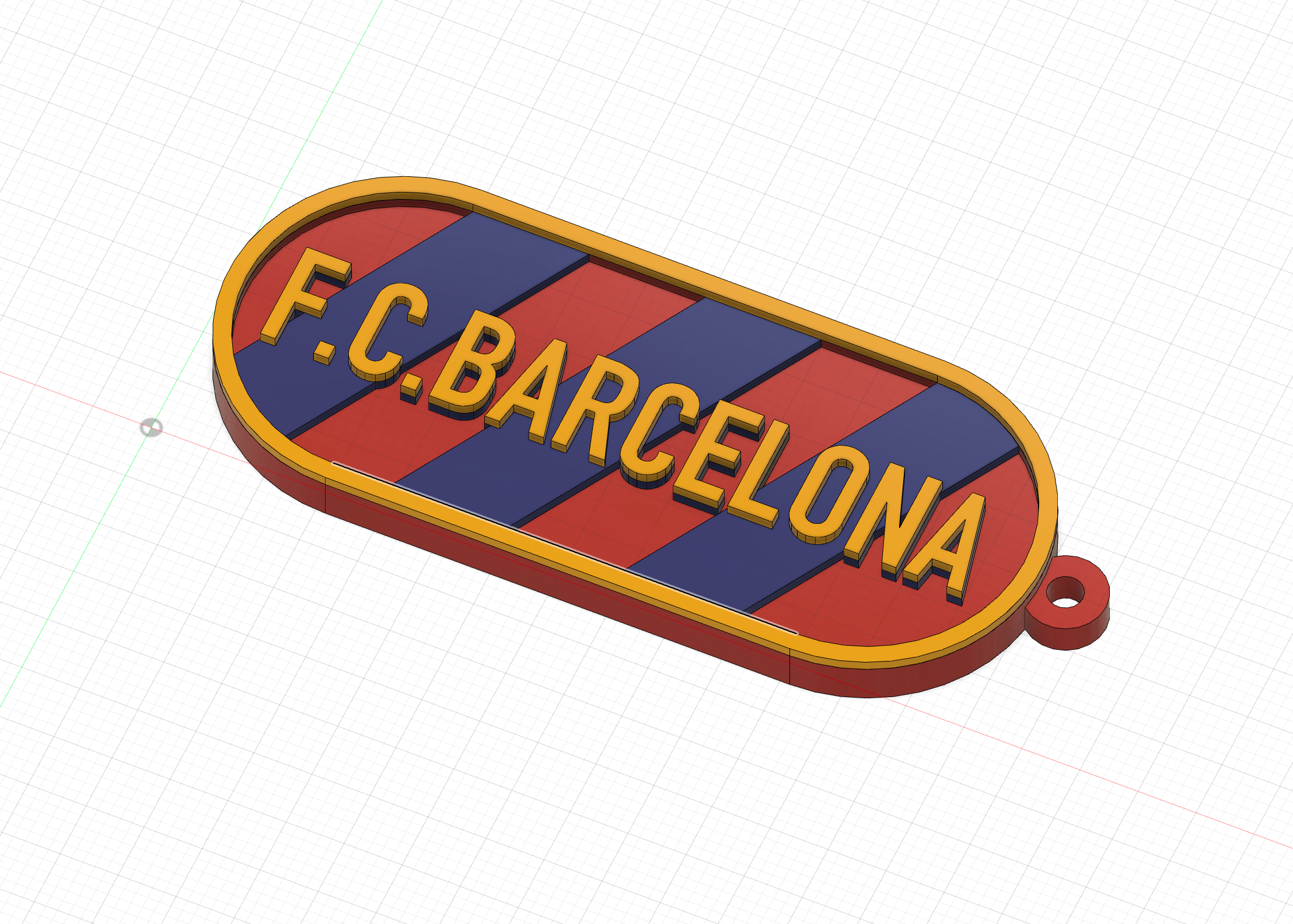 FC BARCELONA KEYCHAIN LLAVERO | 3D models download | Creality Cloud