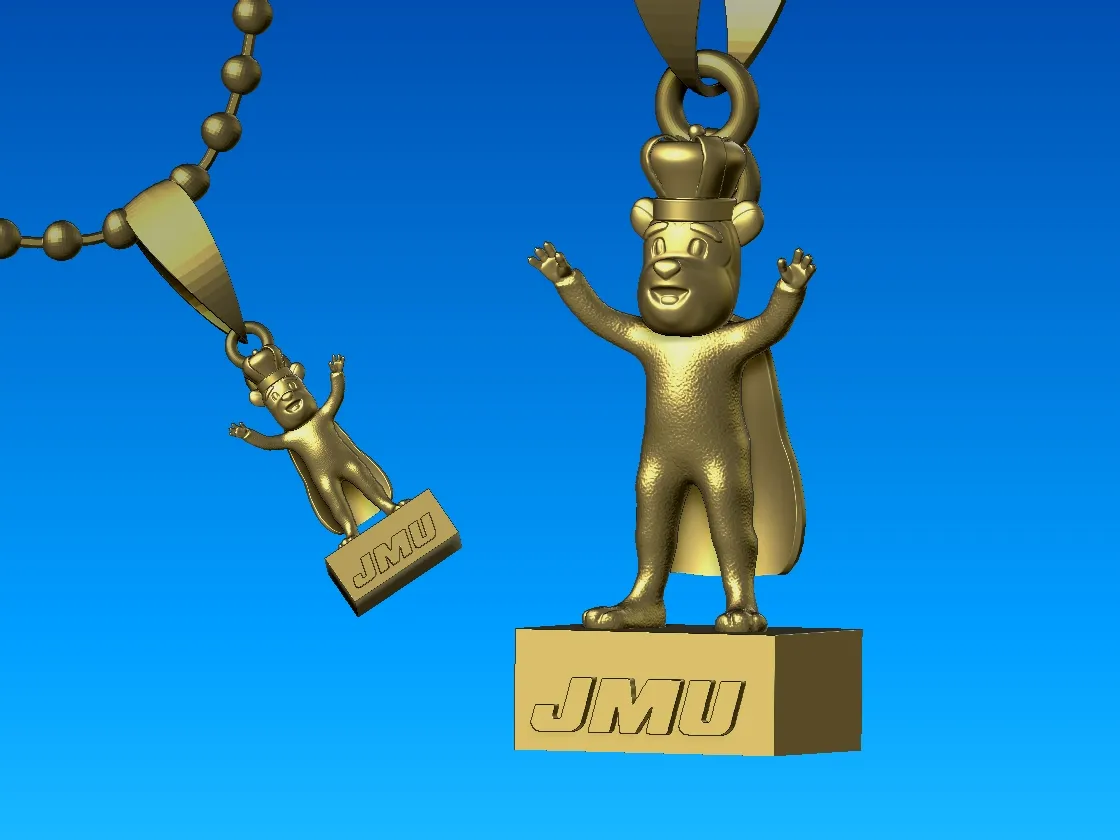 Sculptures & Artworks STL Download - NCAA - Necklaces James Madison ...