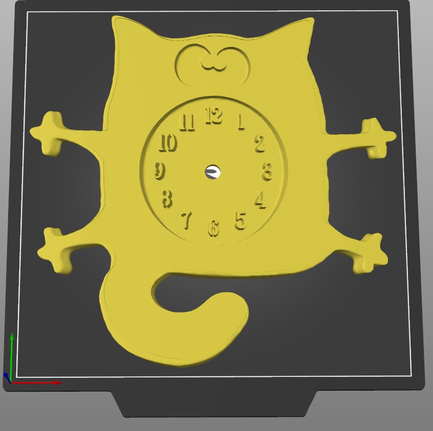 crazy cat clock and clock holder | 3D models download | Creality Cloud