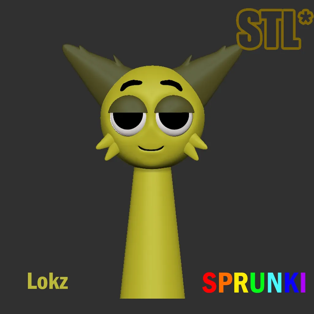 Characters & Creatures STL Download - Sprunki 3D Incredibox Lokz ...