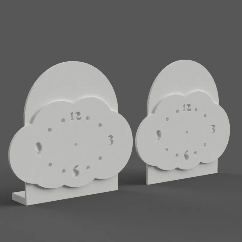 Other STL Download - cloud clock for desk - wallby HIve