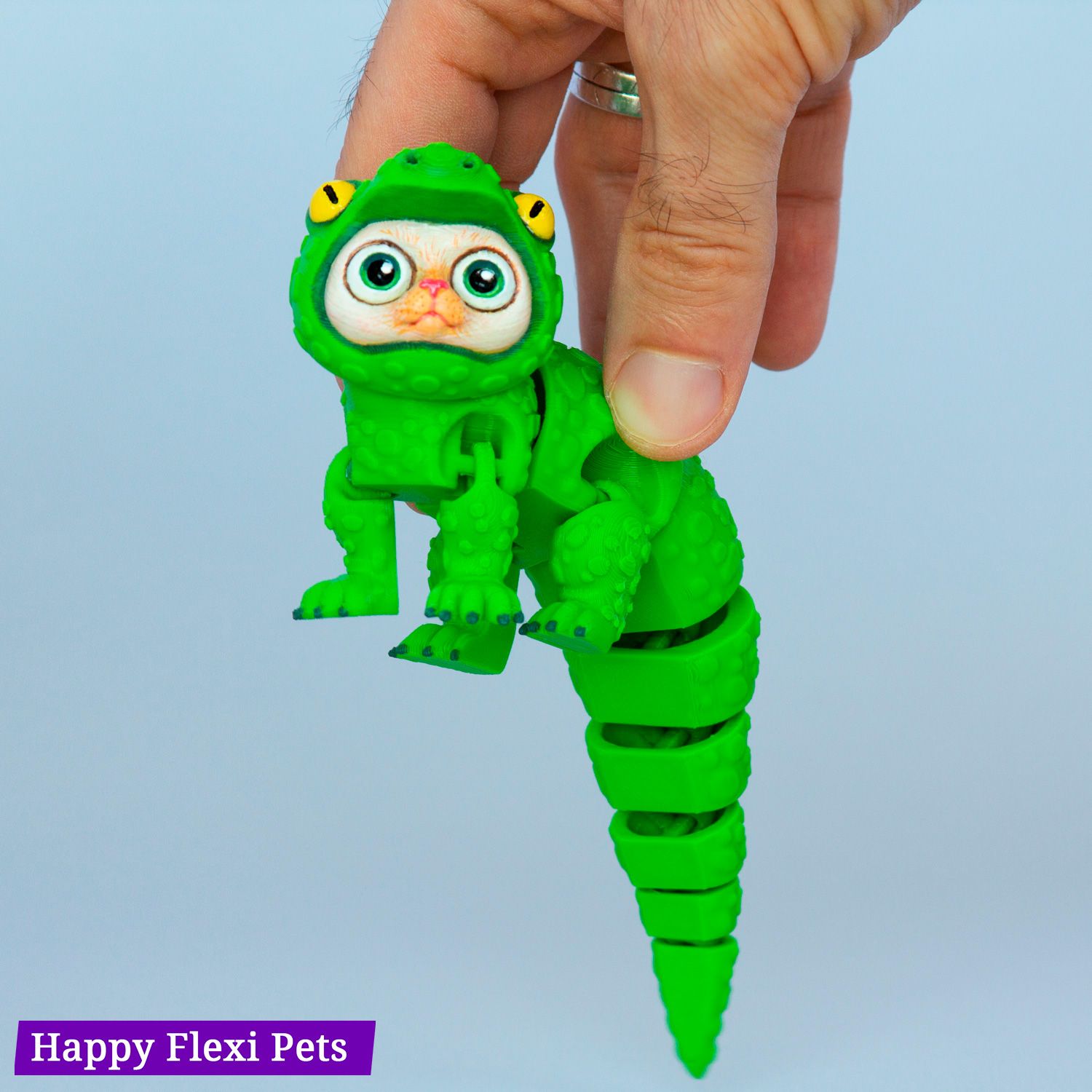 Croco-Cat the articulated toy by Happy Flexi pets | 3D models download ...