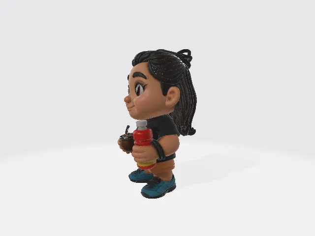 Characters & Creatures STL Download - ARGENTINE TOURIST CHIBI STYLEby ...