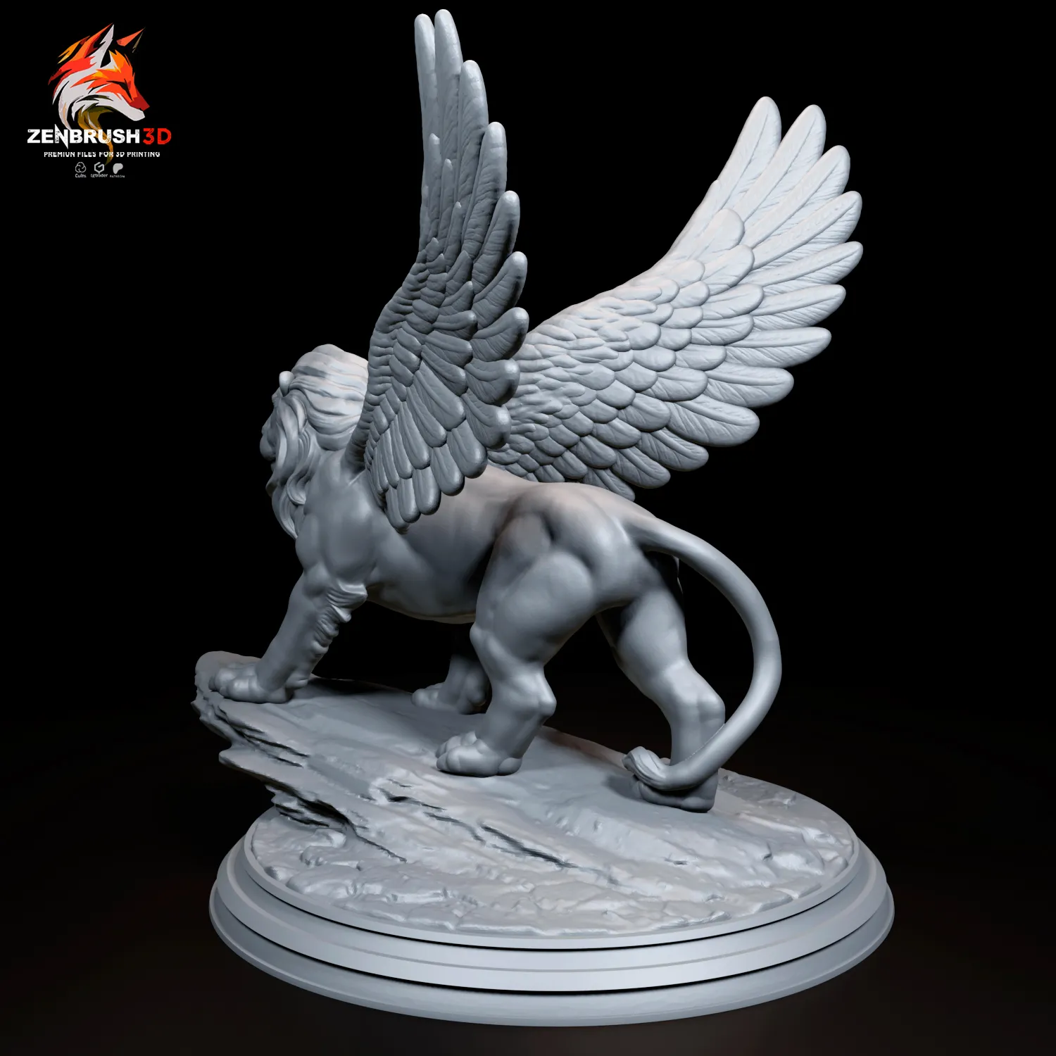 Characters & Creatures STL Download - First beast – Lion Babylon ...