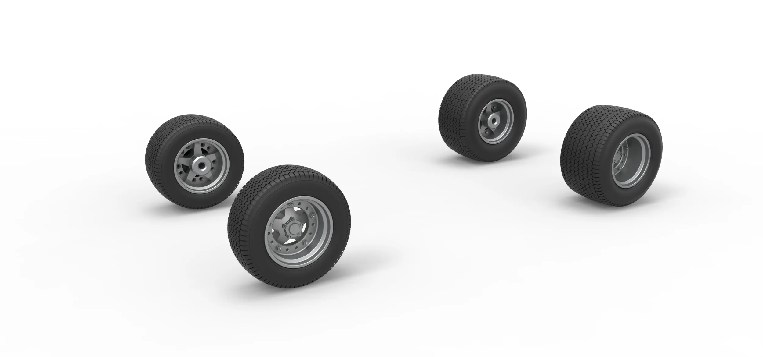 Vehicles & Machinery STL Download - Wheel set of Northeast Dirt ...