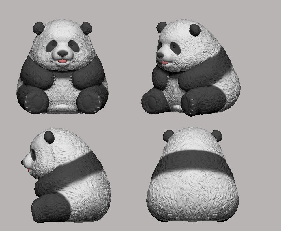 Realistic panda | 3D models download | Creality Cloud