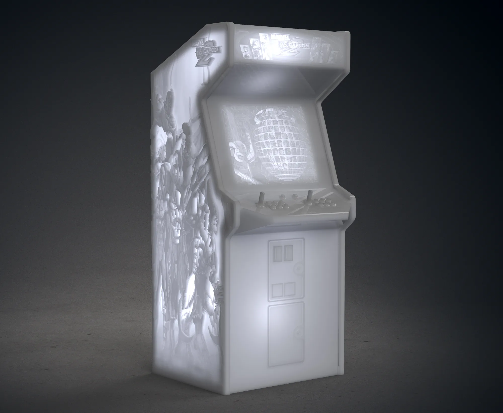 Marvel vs Capcom 2 Arcade Cabinet with Lithophane | 3D models download ...