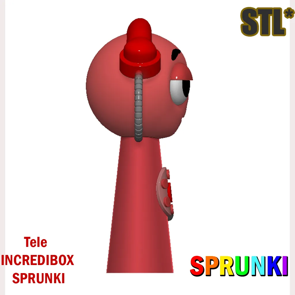 Other STL Download - Tele Sprunki Incredibox STL 3D Character Fanartby ...