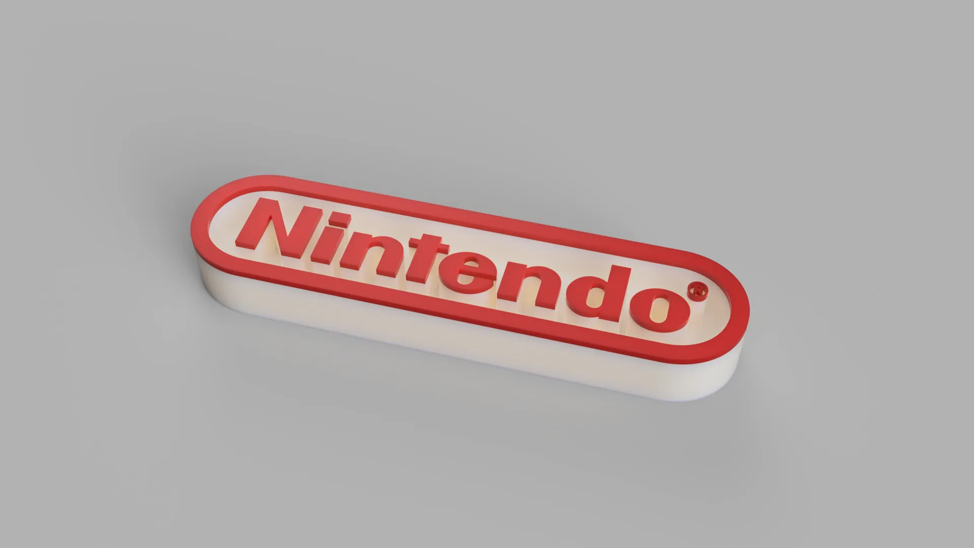3D Printer Files | 3MF File | Nintendo Logo (LED Sign) | Creality Cloud