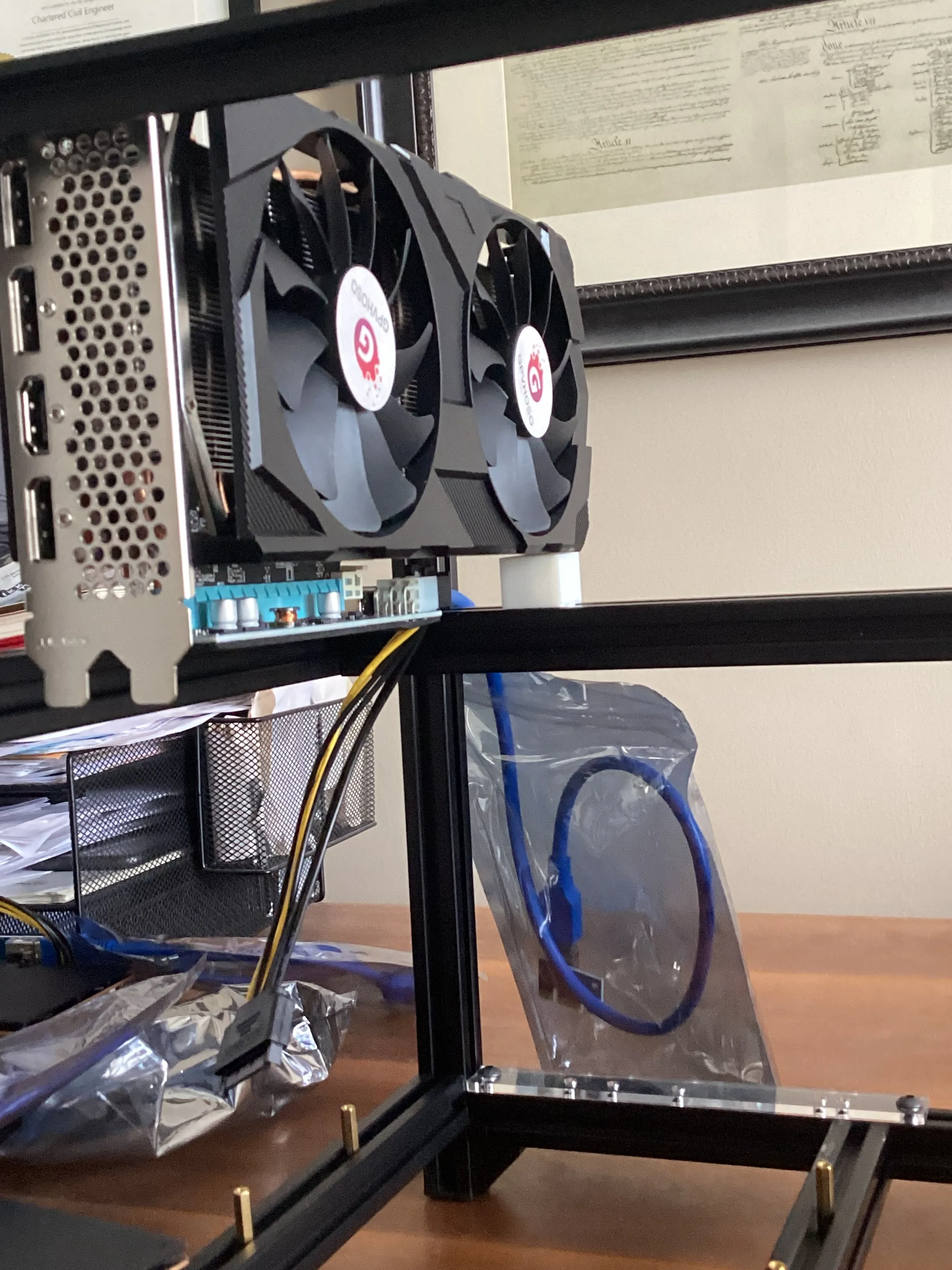 Other STL Download - GPU riser for minerby Theta industries